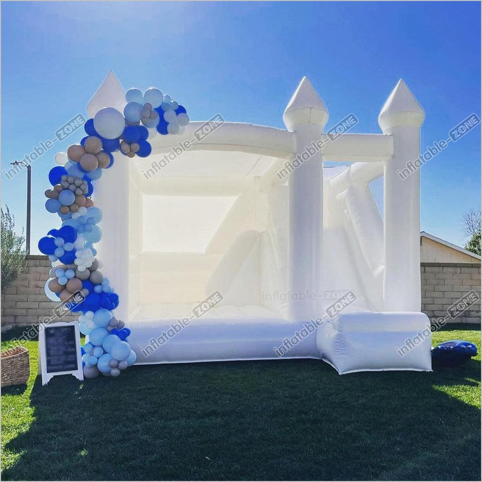 White Bounce House | Inflatable-Zone