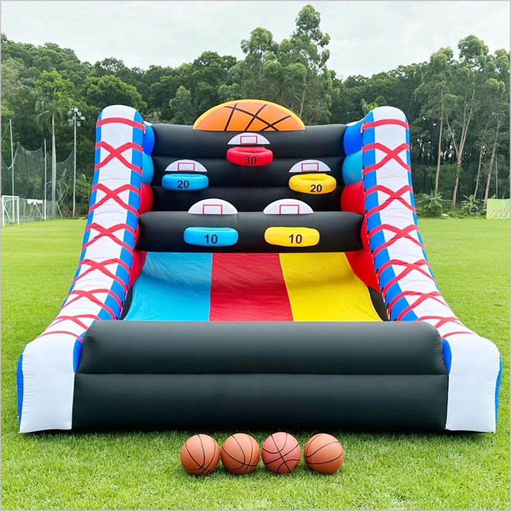 Blow Up Basketball Hoop Inflatable Lawn Decorations Hoop Shot Basketba