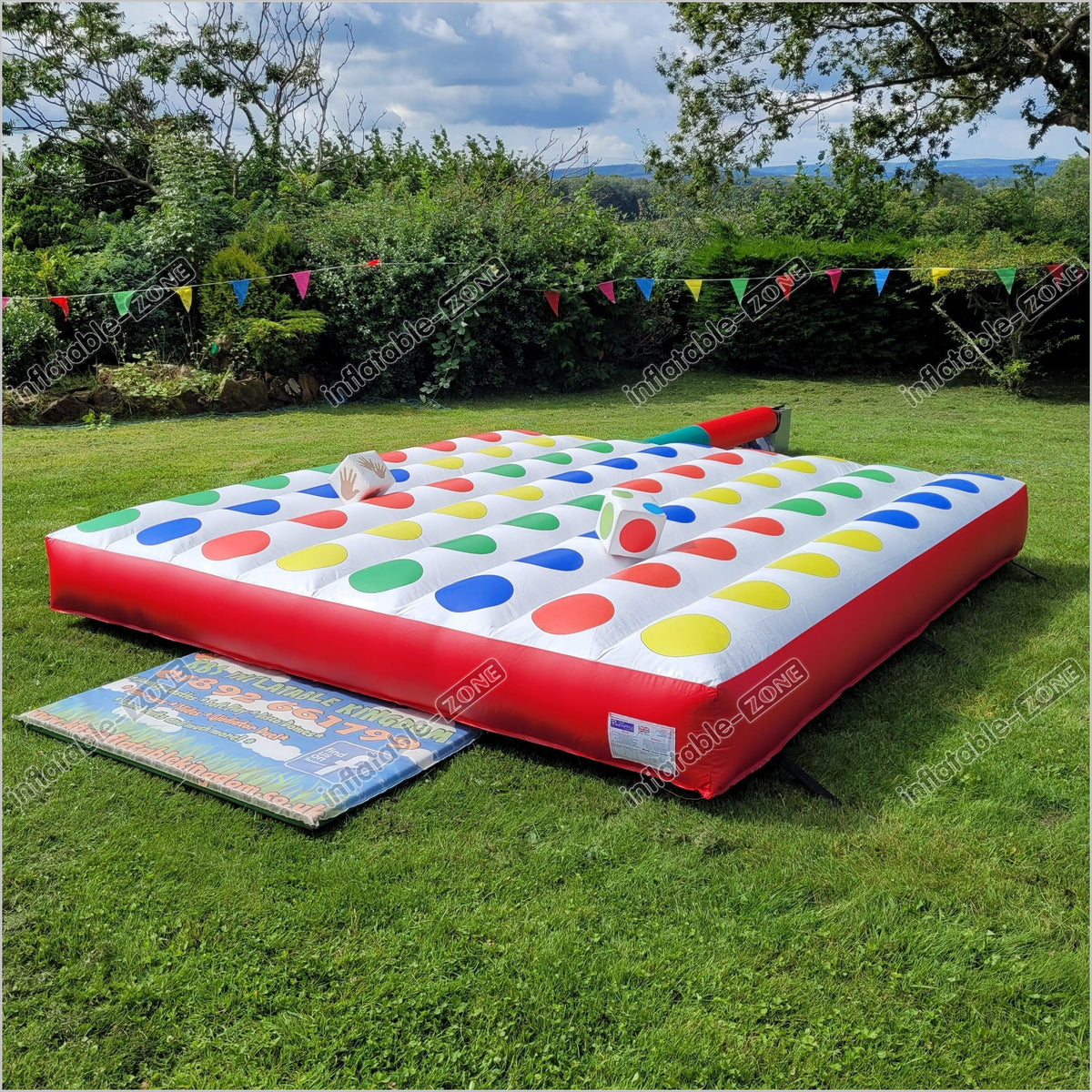 Inflatable Twister Games Bed, Giant Inflatable Twister Mattress