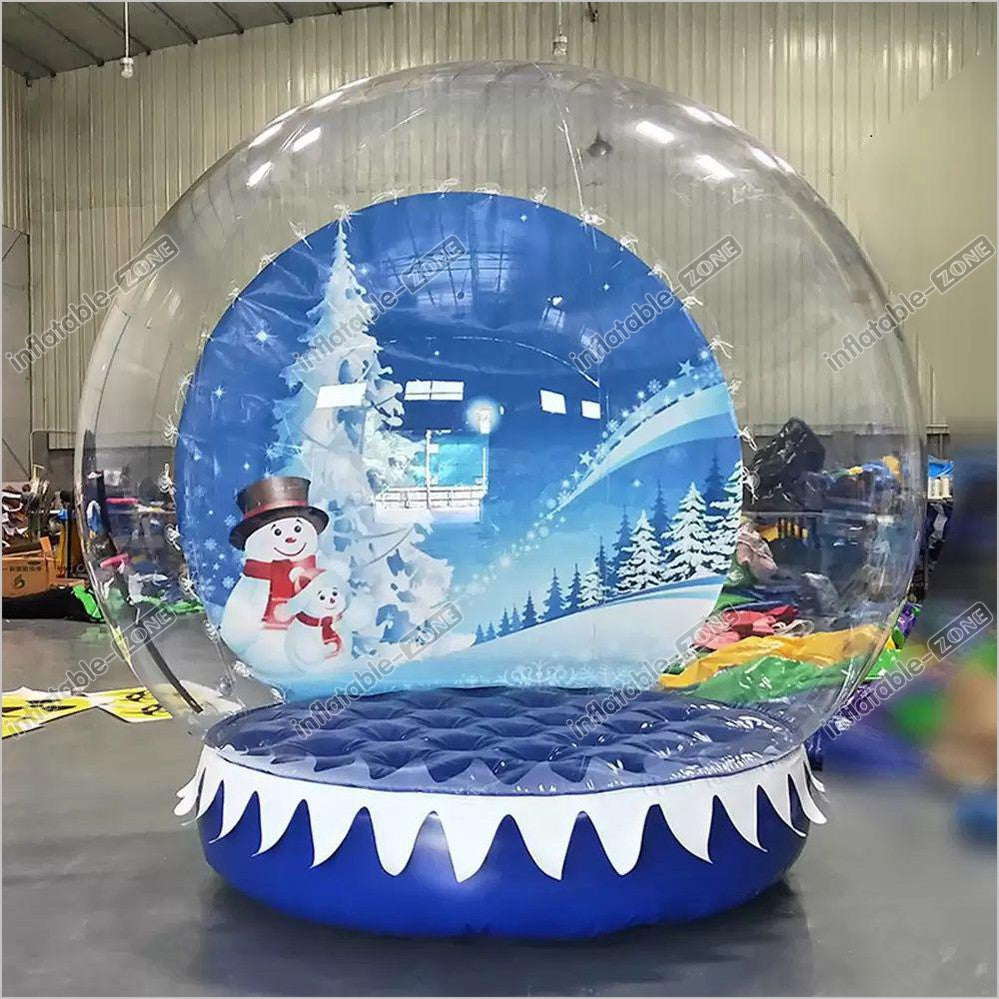 Christmas Inflatable Snow Globe With Snow Blow Up Snow Globe
