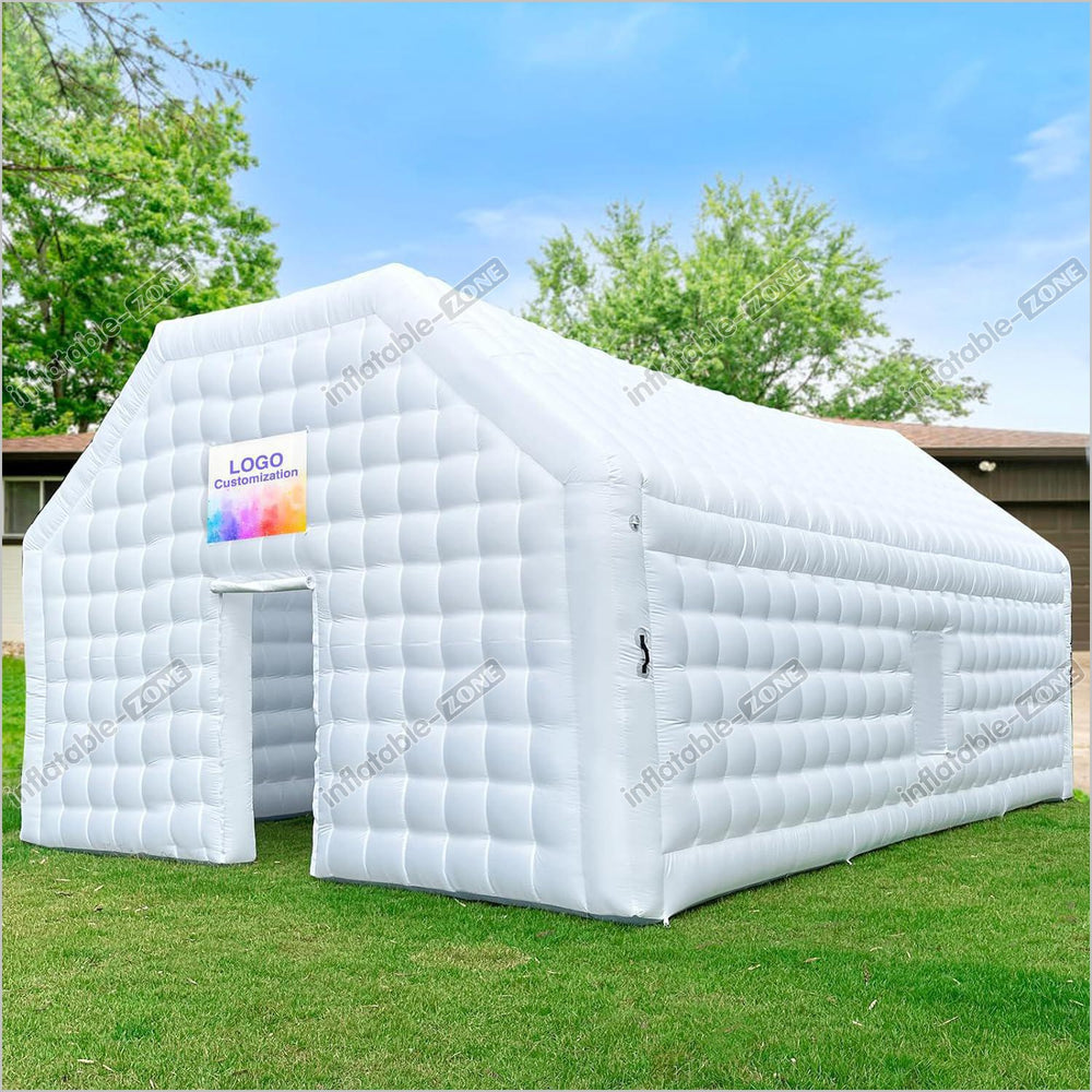 White Inflatable Night Club Disco Tent Cube Gazebo Event House with Lo