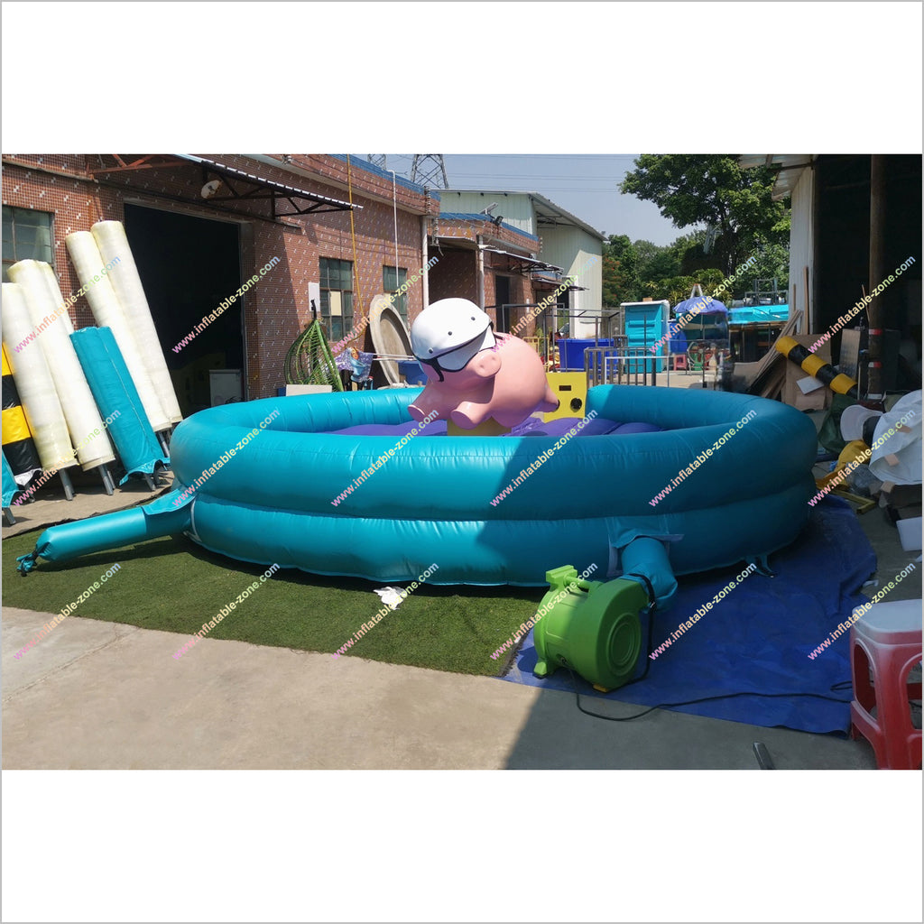 Challenge Electric Mechanical Pig Inflatable Bull Riding Bouncer Machi