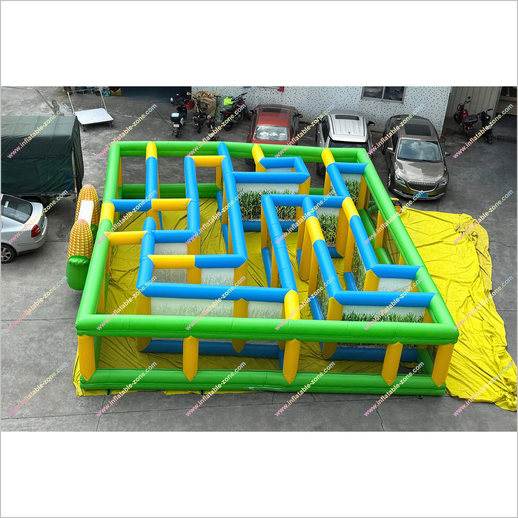 Amazing Corn Maze Inflatable Obstacle House Team Building Games Outdoo