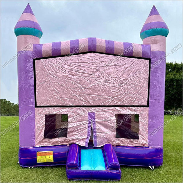 Castle Bounce House Happy Jump Fun N Sun Inflatables Bouncer With Hoop ...