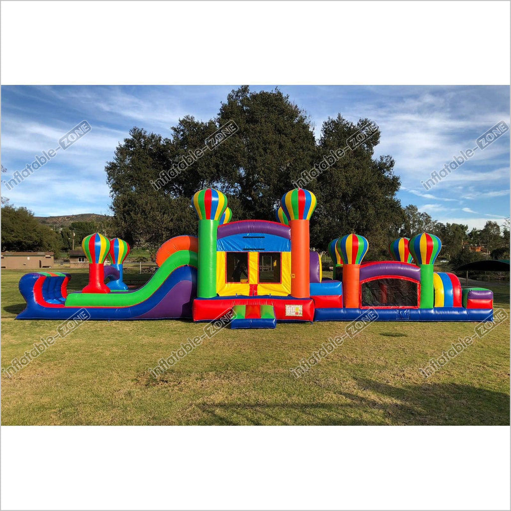 Adventure Bounce House Jumping Castle Obstacle Course Jumper With Slid ...