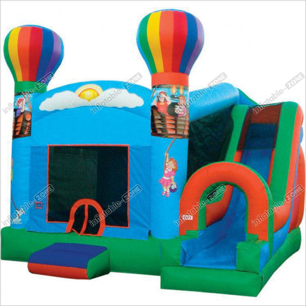 Bounce house trampoline bouncy castle inflatable slide combo jumping b ...