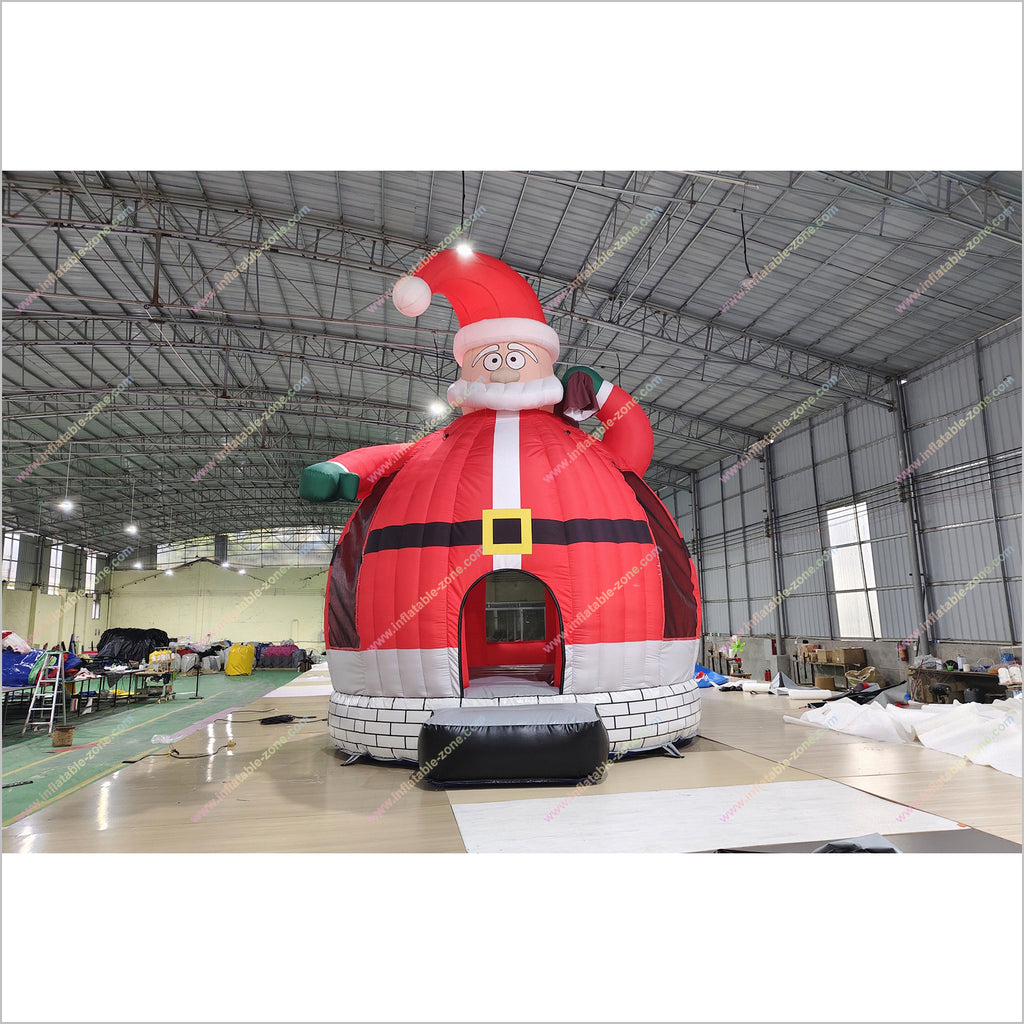 Big Inflatable Santa Claus Jumping Castle Target Indoor Blow Up Bounce