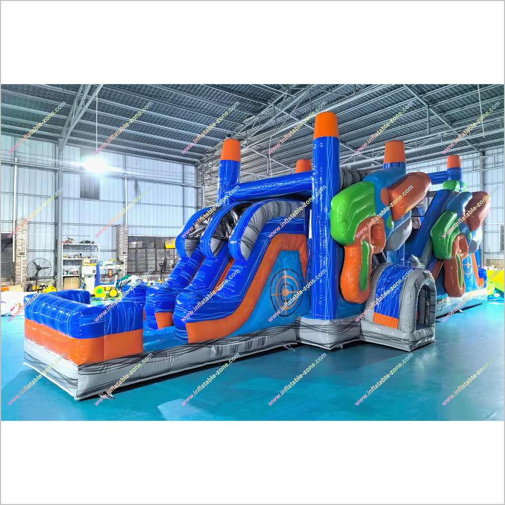 Blaster Elevated Obstacle Course Inflatable Playgrounds Near Me Hyper