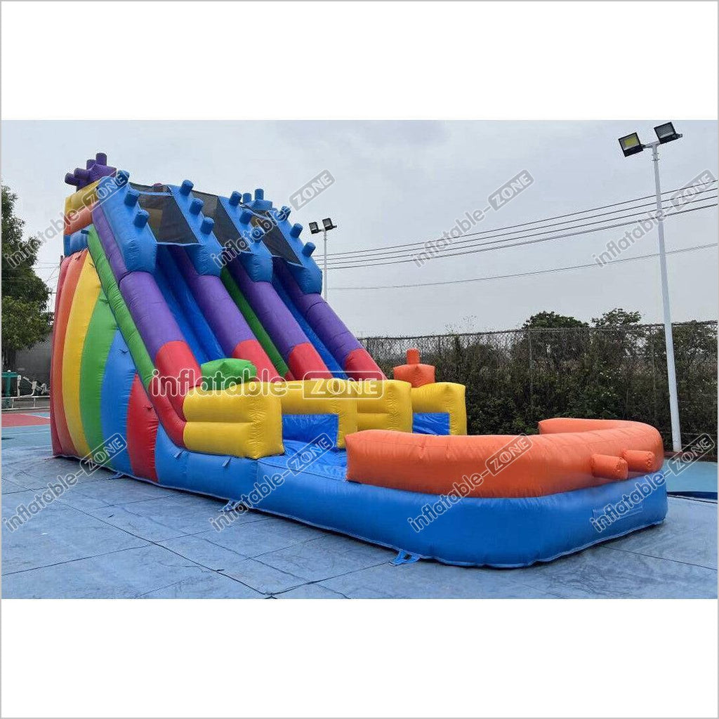Commercial Building Block Giant Inflatable Water Slide With Inflatable
