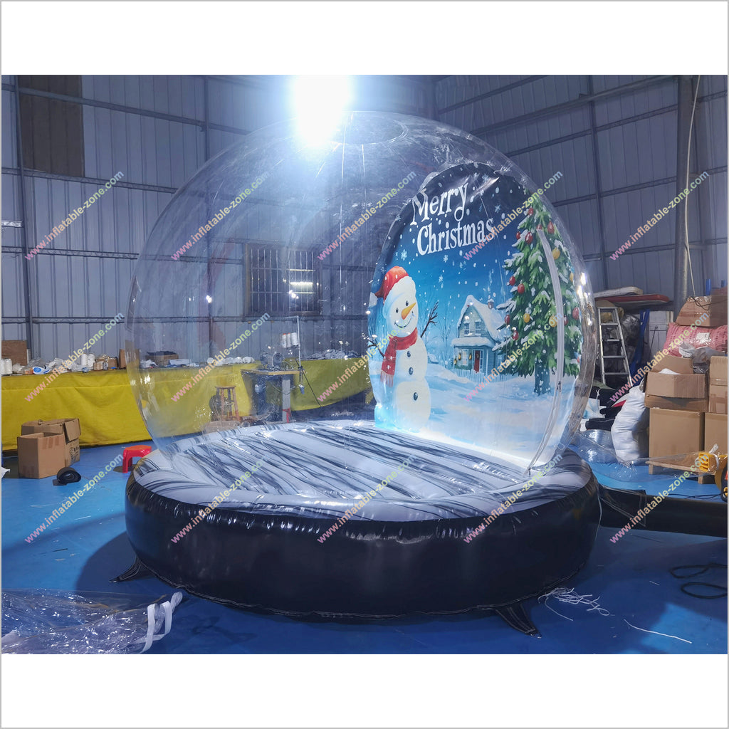 Christmas Blow Up Snow Globe Advertising Balloon Inflatable Snowman Sn