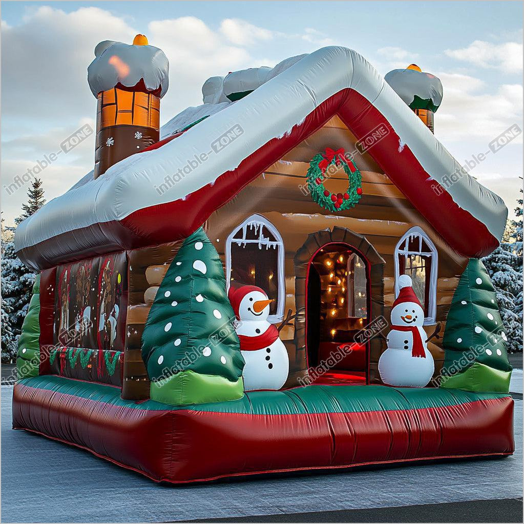 Jumping Castle Hire Christmas Day Bouncy Party Snowman Bounce House In