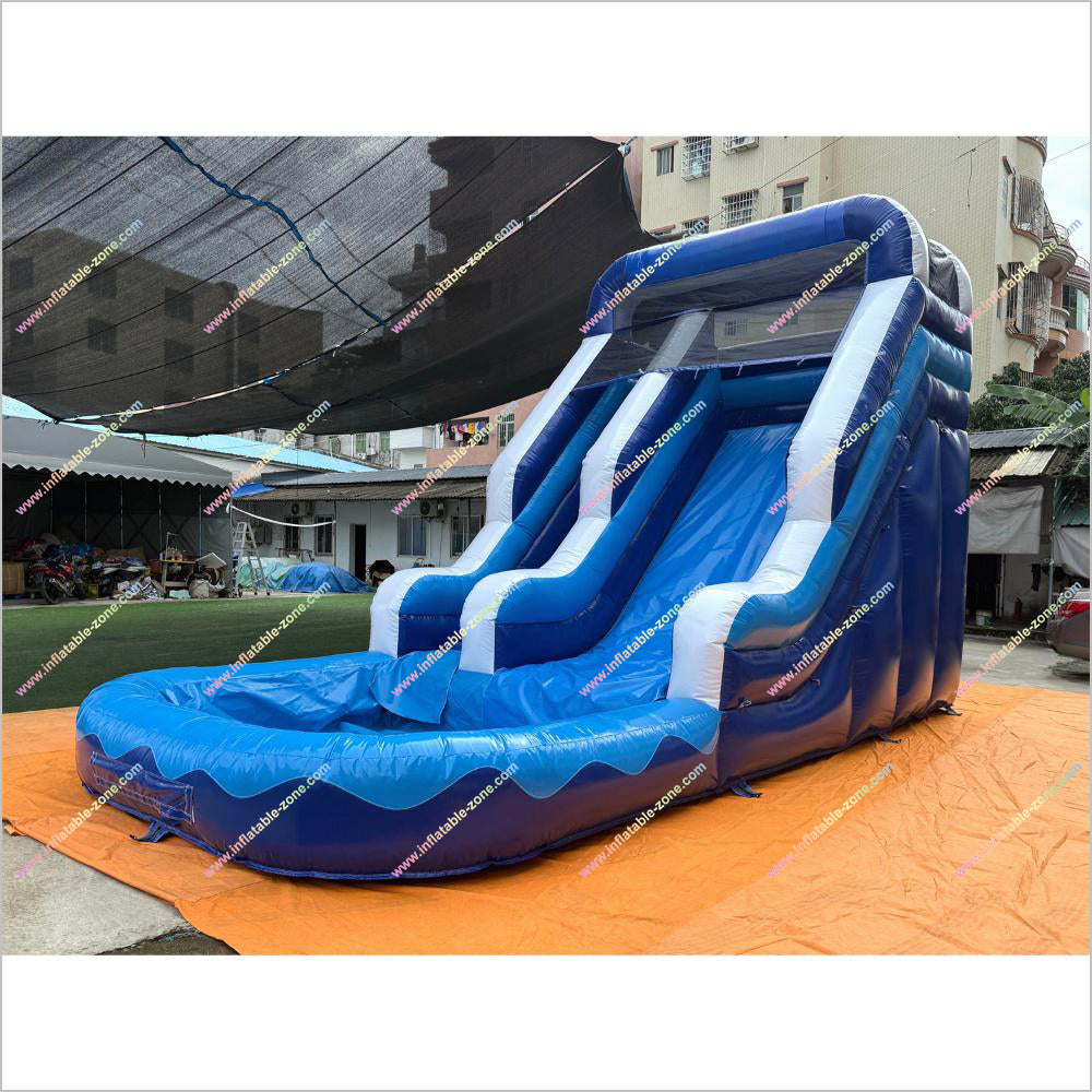 Blue Wave Commercial Water Slide Bounce House Swimming Pool Cheap Blow