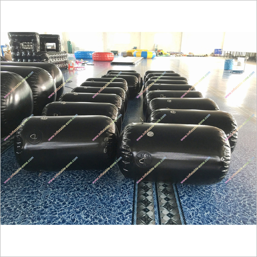 Cylindrical Inflatable Paintball Bunker Archery Game Obstacles Blow Up