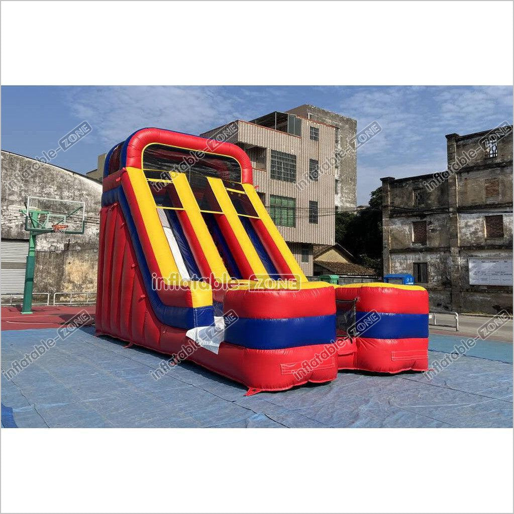 Dual Lane Inflatable Slide Fun Jolly Jumper Crazy Inflatable Big Slide