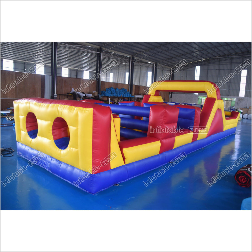 Extreme Inflatable Obstacle Course Warrior Jump Inflatable Floating Ob