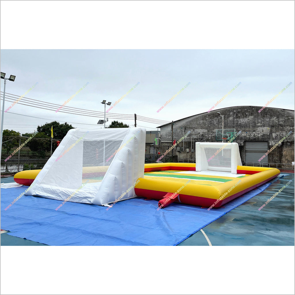 Football Ground Inflatable Pitch Backyard Sports Games Inflatable Soap