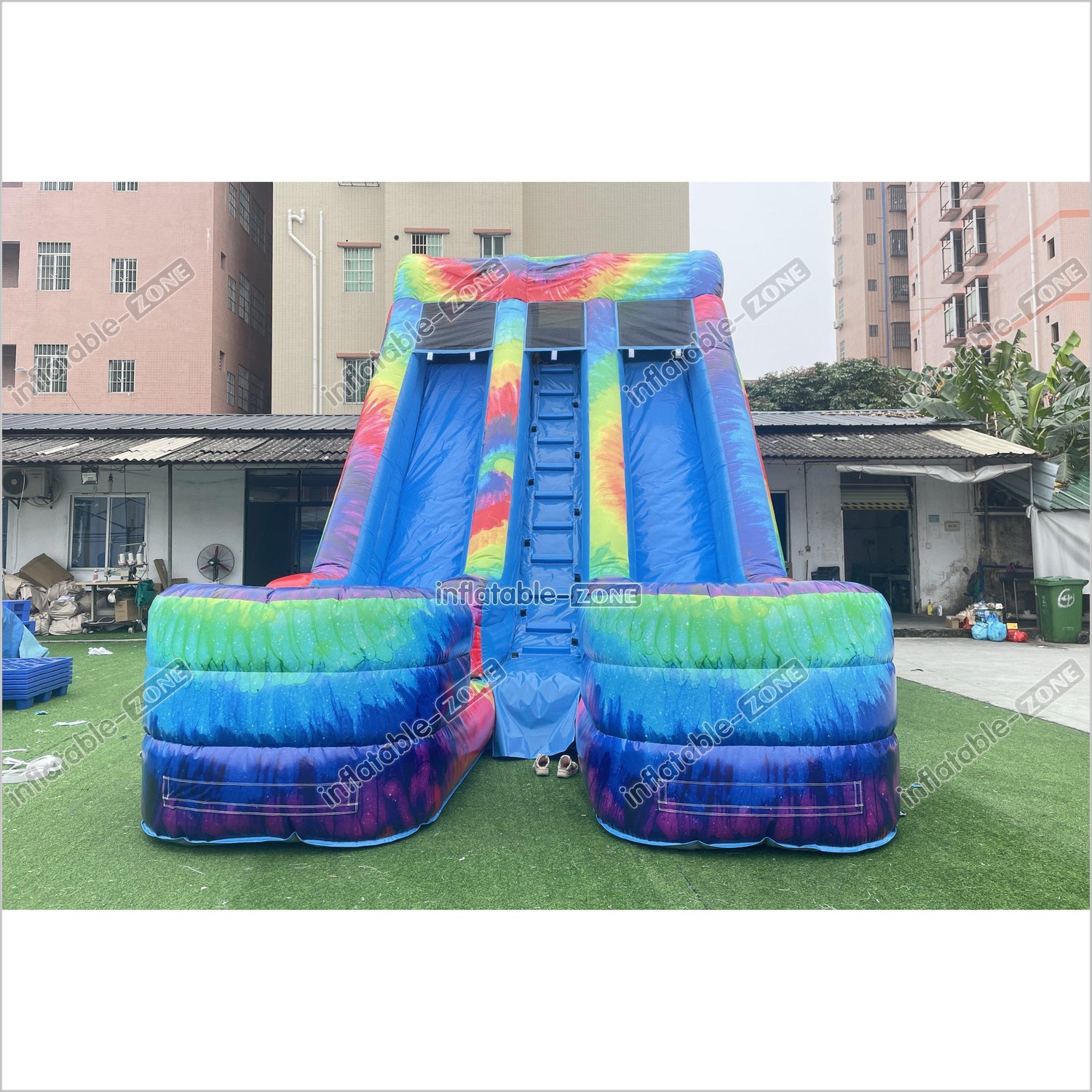 Commercial Inflatable Double Slide Outdoor Inflatable Big Slide Giant ...