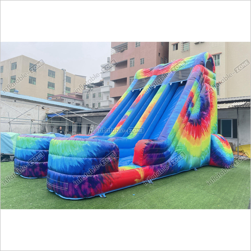 Commercial Inflatable Double Slide Outdoor Inflatable Big Slide Giant