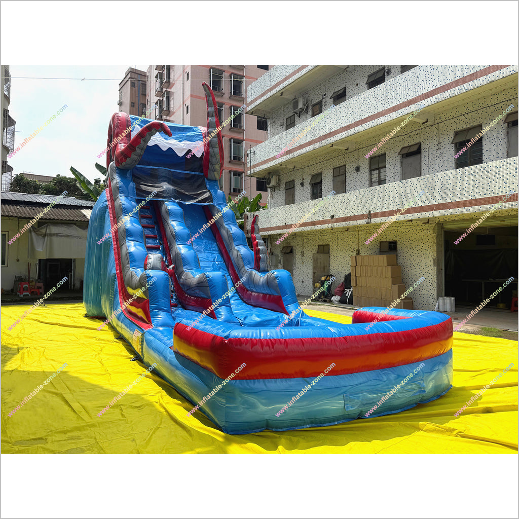Giant Inflatable Octopus Waterslide And Pool Outside Play Toy Backyard