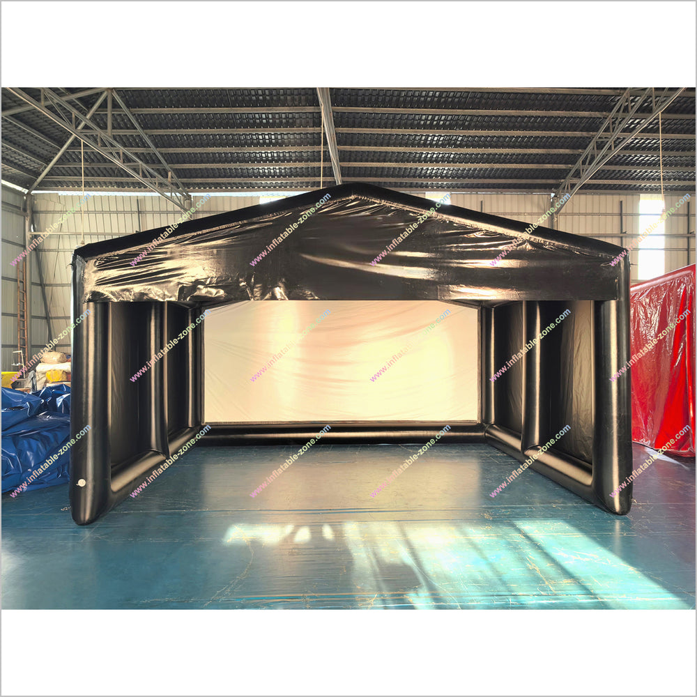 Large Inflatable Projector Screen Cheap Golf Simulator Tent With Enclo