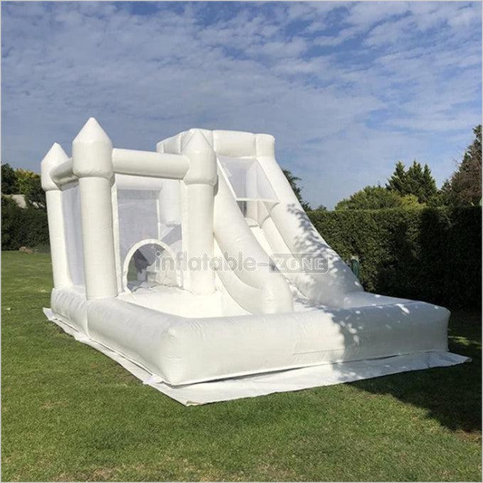 Toddler Jumps Bounce House Ball Pit Slide Inflatable White Bouncing Ca