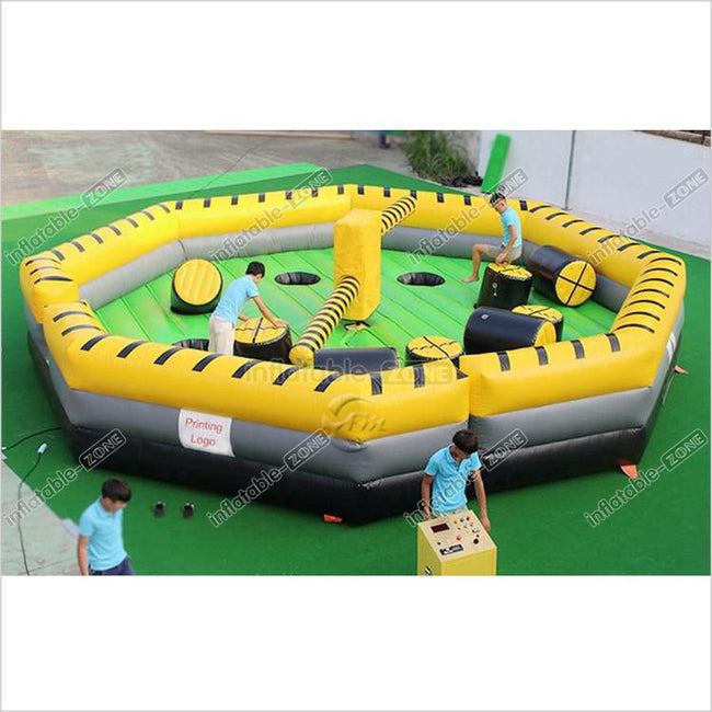 Interactive Inflatable Meltdown Challenge Games Inflatable Wipeout Gam