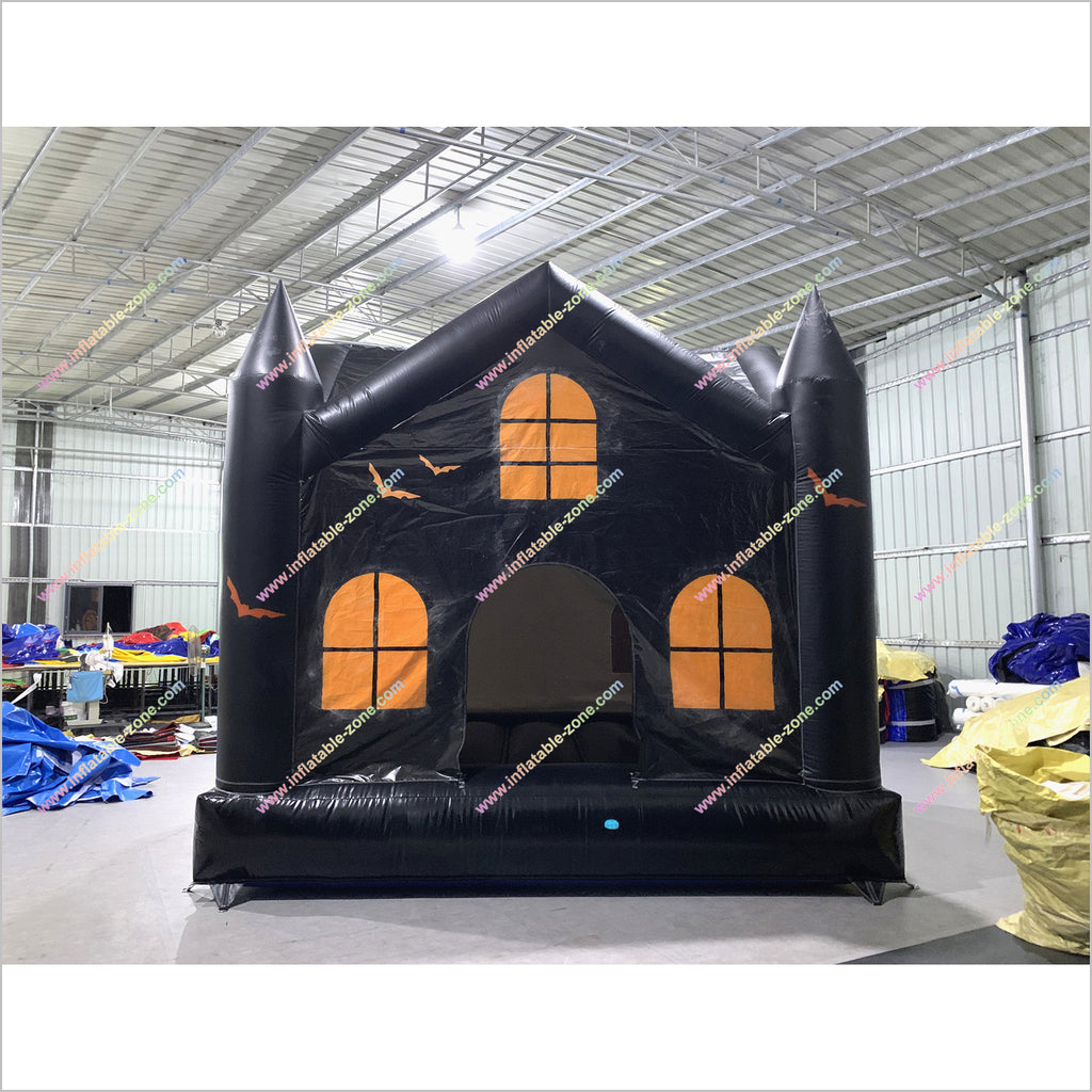 Halloween Haunted Castle Inflatable Fun Park Bounce House Indoor Near
