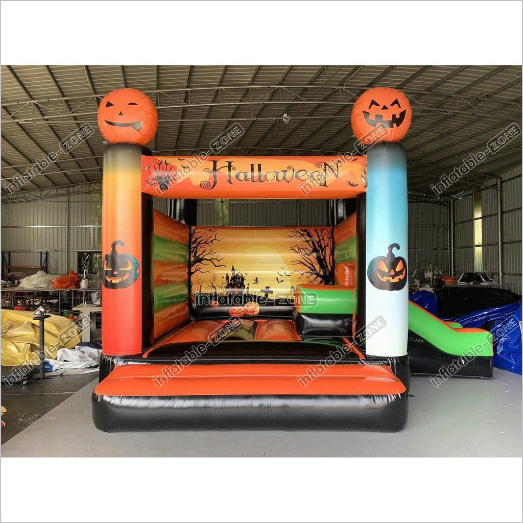 Halloween Inflatable House Pumpkin Jump N Slide Bouncer Party Time Bou