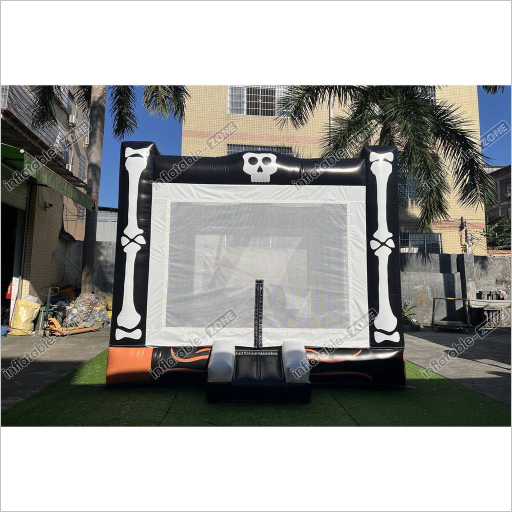 Halloween Skeleton Bouncy Castle Inflatables Backyard Birthday Party O