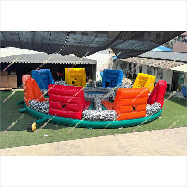 Hungry Hippo Inflatable Game Team Building Bungee Run Challenges Sport