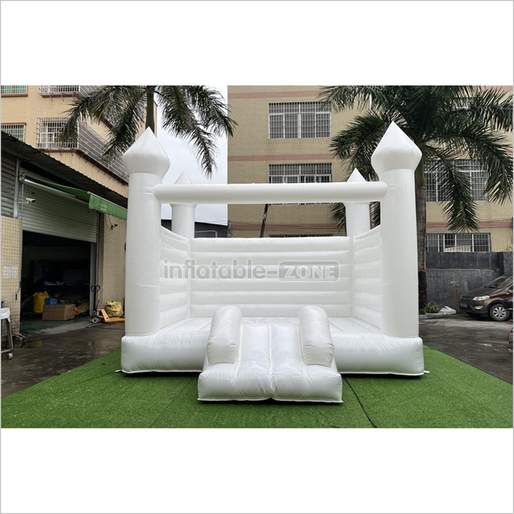 White Wedding Bounce House Bridal White Wedding Jumping Castle ...