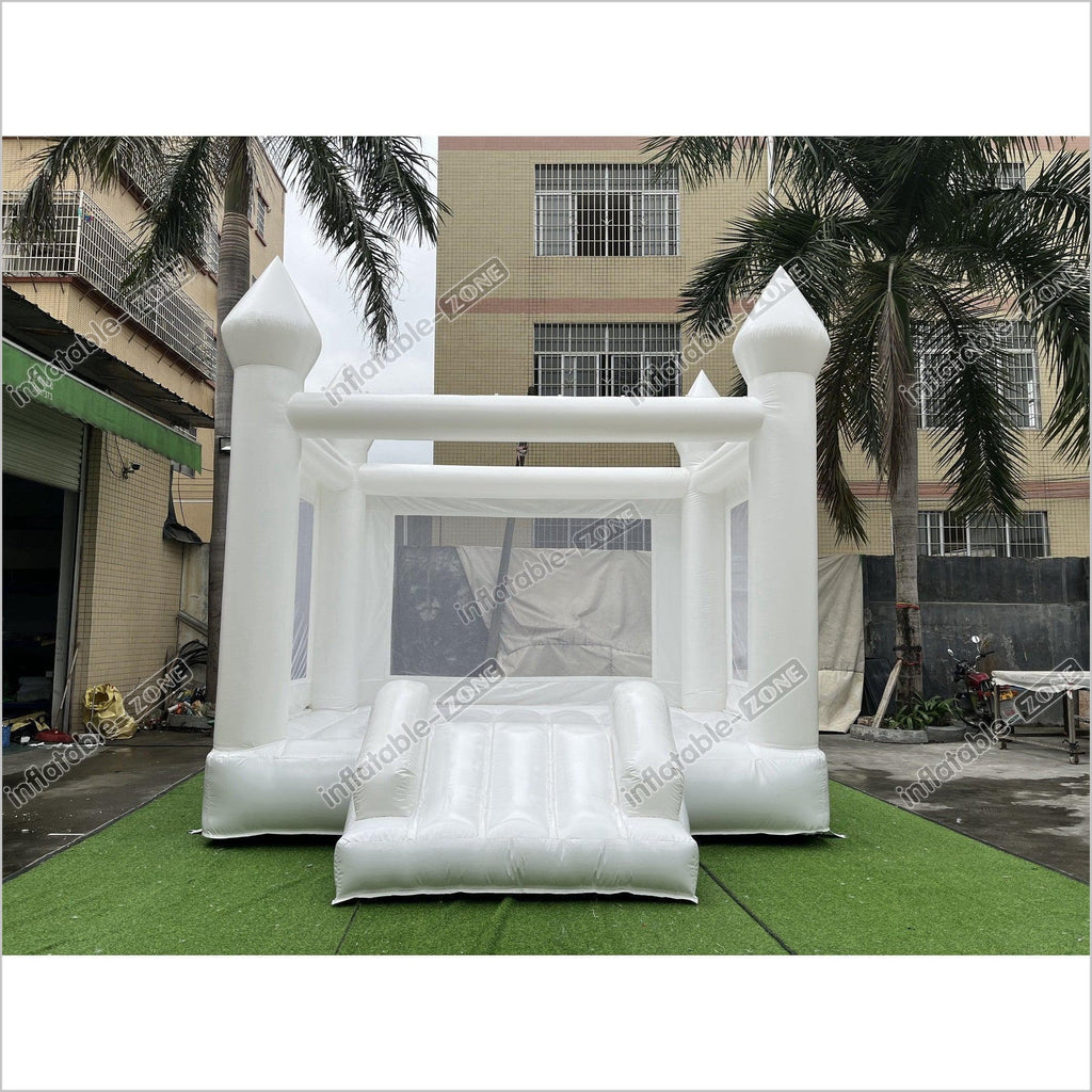 White Inflatable Bounce House White Castle Bounce House Jumper