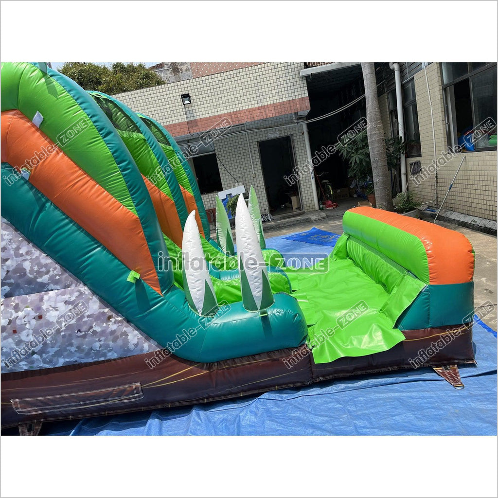 Inflatable Dinosaur Bounce House With Slide Rainforest Bouncy House ...