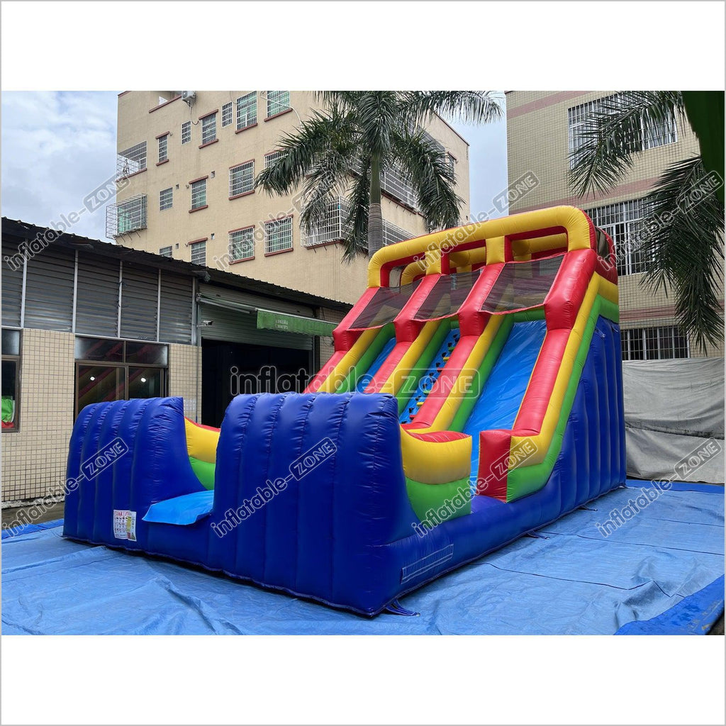 Inflatable Dry Slide Jumper Big Inflatable Slide Rainbow Large Blow Up