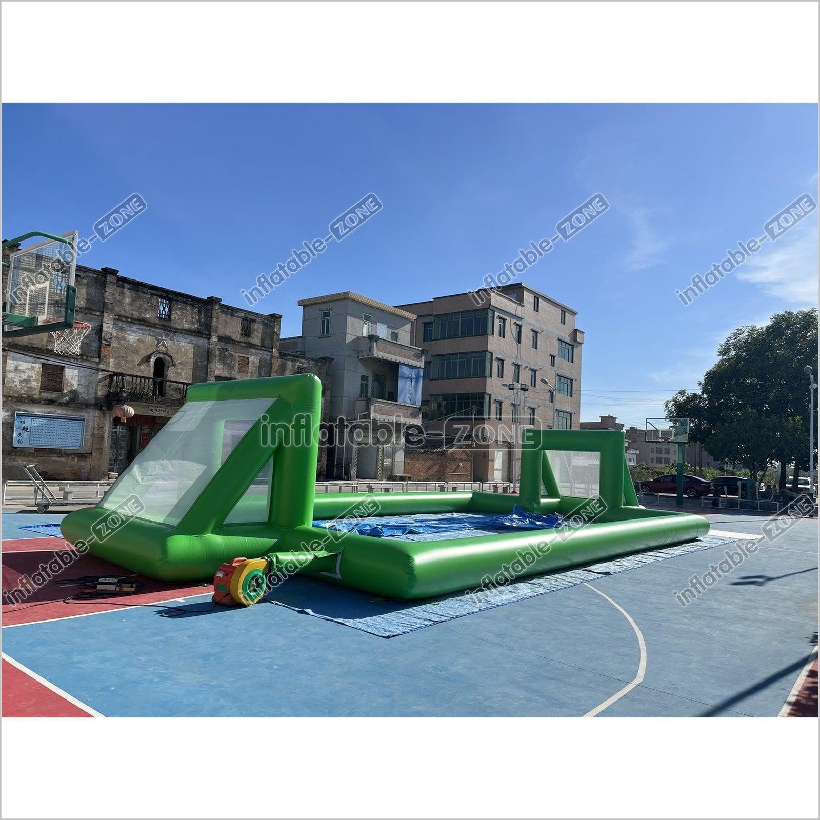 Inflatable soap soccer field blow up soccer pitch inflatable soccer ar ...