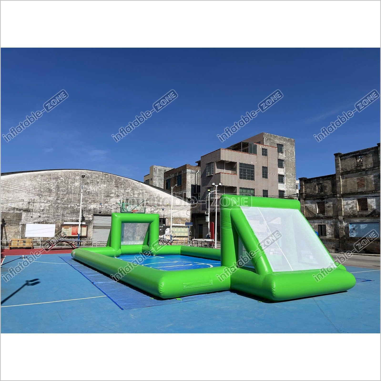 Inflatable soap soccer field blow up soccer pitch inflatable soccer ar ...