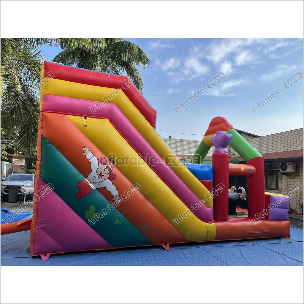 Inflatable Slide Blow Up Jumper House Inflatable Amusement Park Bouncy ...