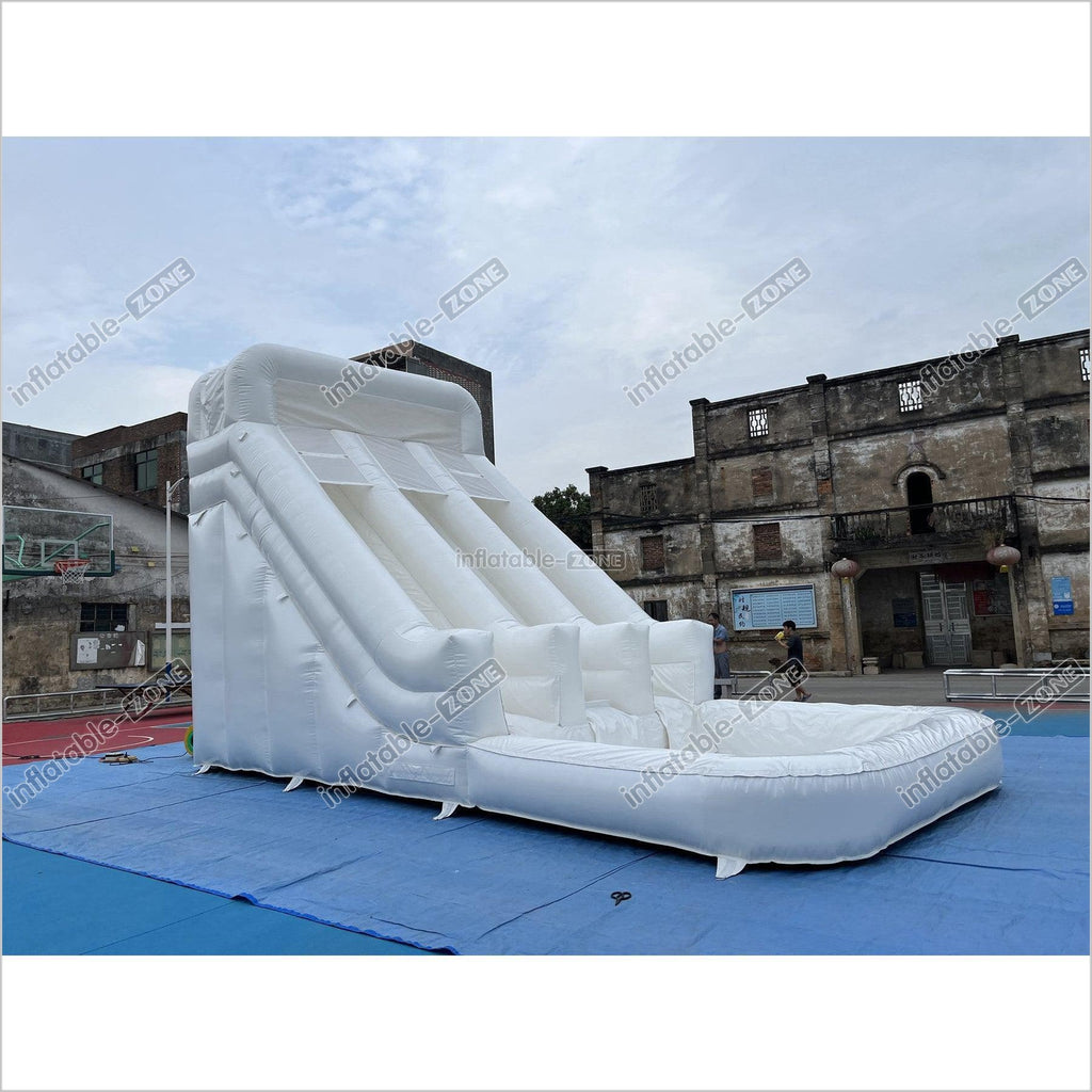 White Wild Inflatable Slide White Inflatable Water Slide White Water B