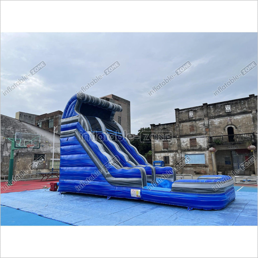 Inflatable Outdoor Water Slide With Water Pool Blow Up Jumping Water S