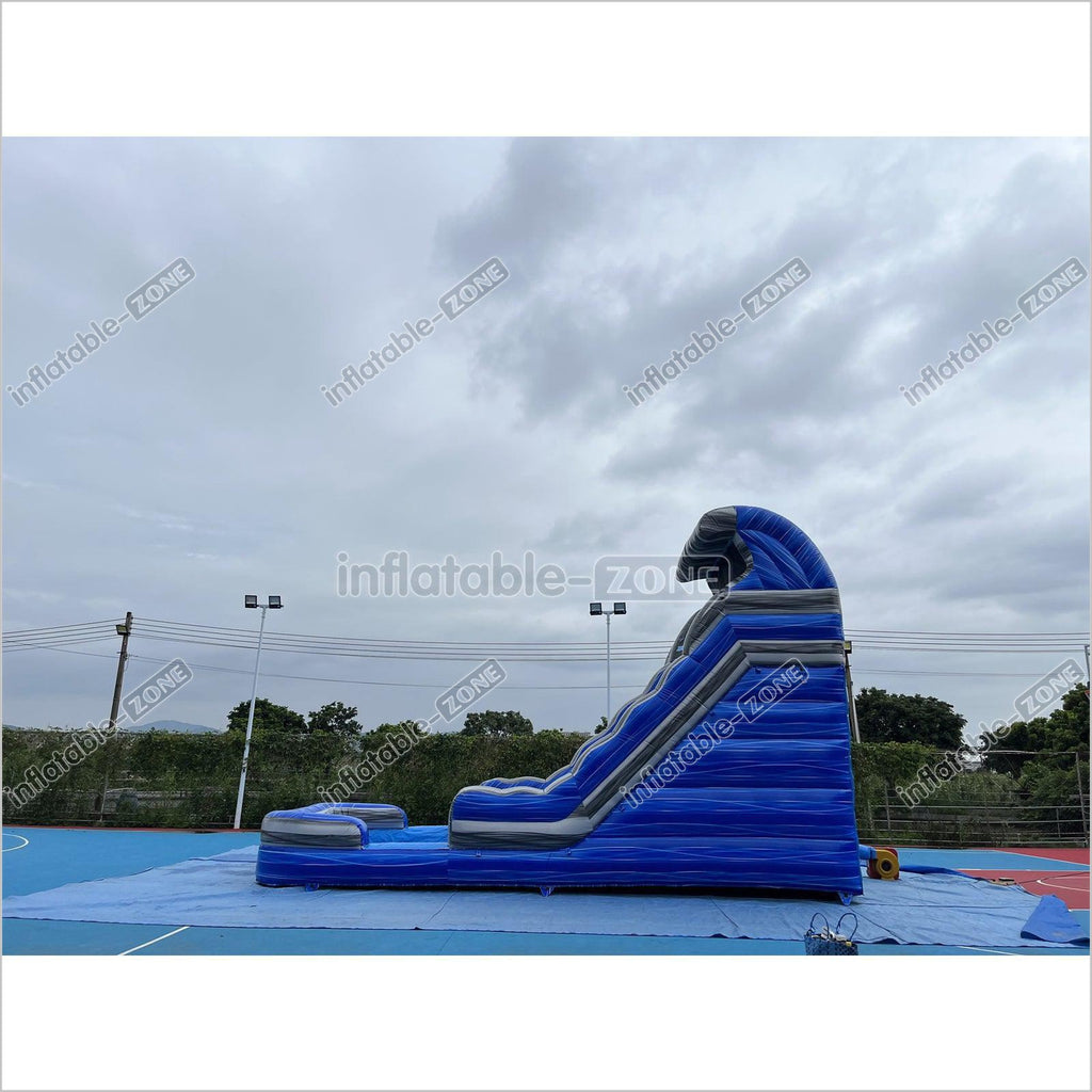 Inflatable Outdoor Water Slide With Water Pool Blow Up Jumping Water S ...