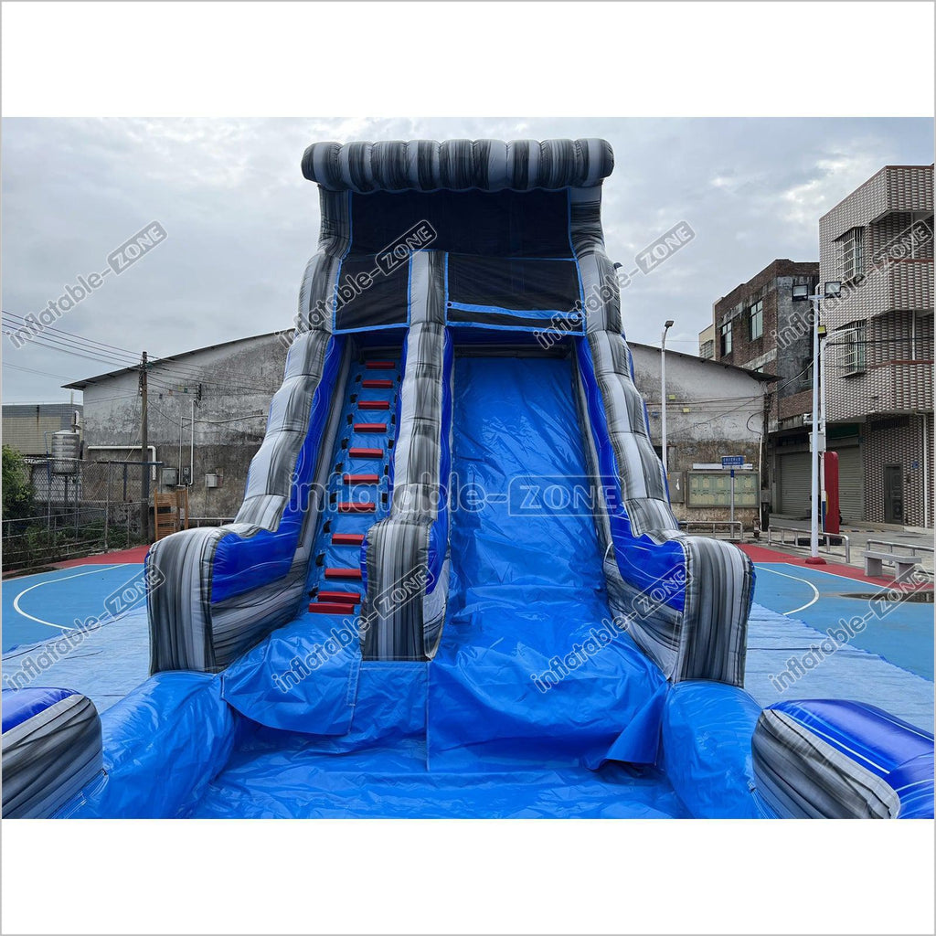 Inflatable Outdoor Water Slide With Water Pool Blow Up Jumping Water S ...