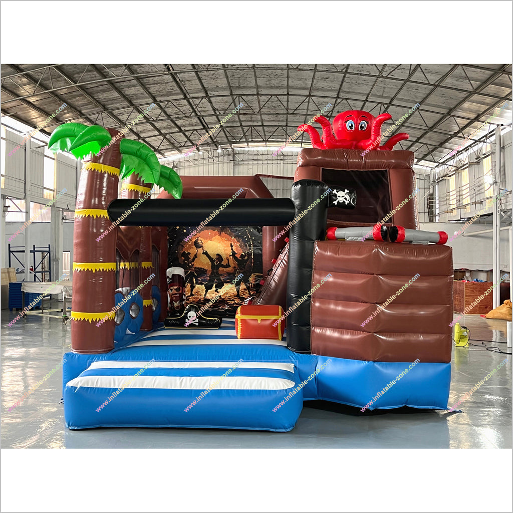 Indoor Inflatable Castle Party Pirate Bounce House Slide Inflatable Co