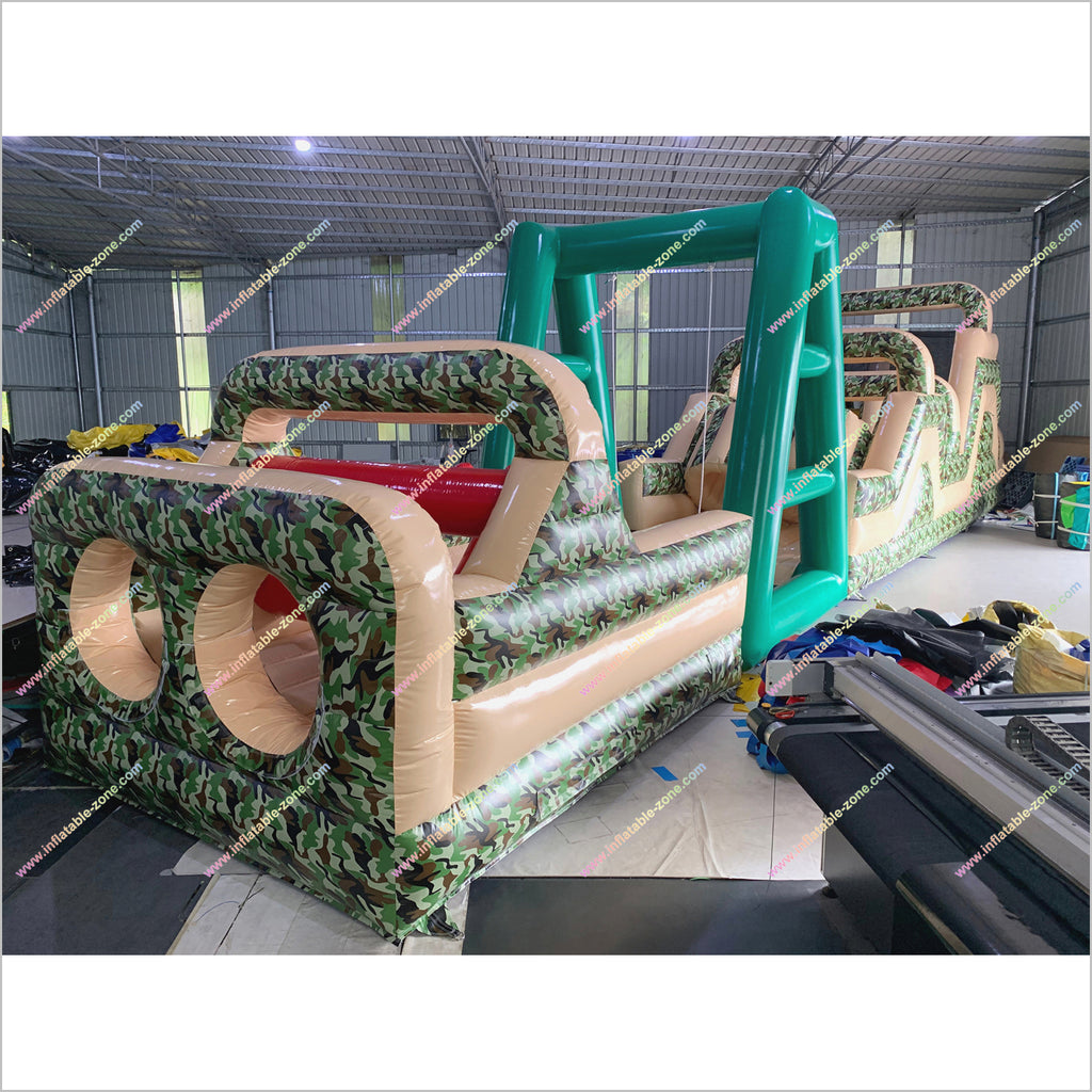 Challenge Boot Camp Inflatable Army Obstacle Course Adult Party Entert