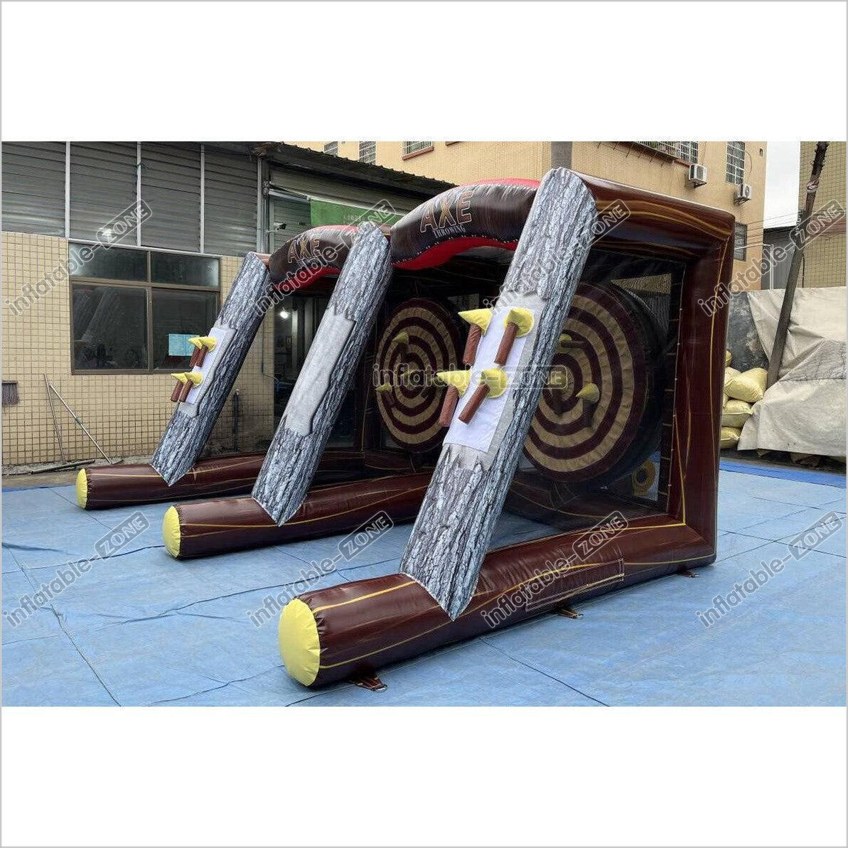 Fun Play Equipment Inflatable Axe Throwing Inflatable Sports Games For ...