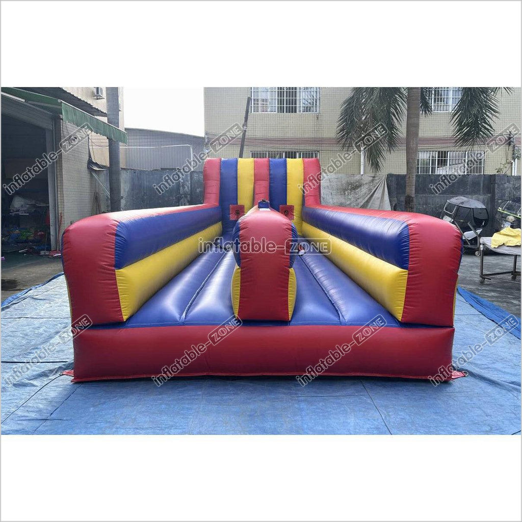 Inflatable Dual Lane Bungee Running Kids Adults Play Interactive Game