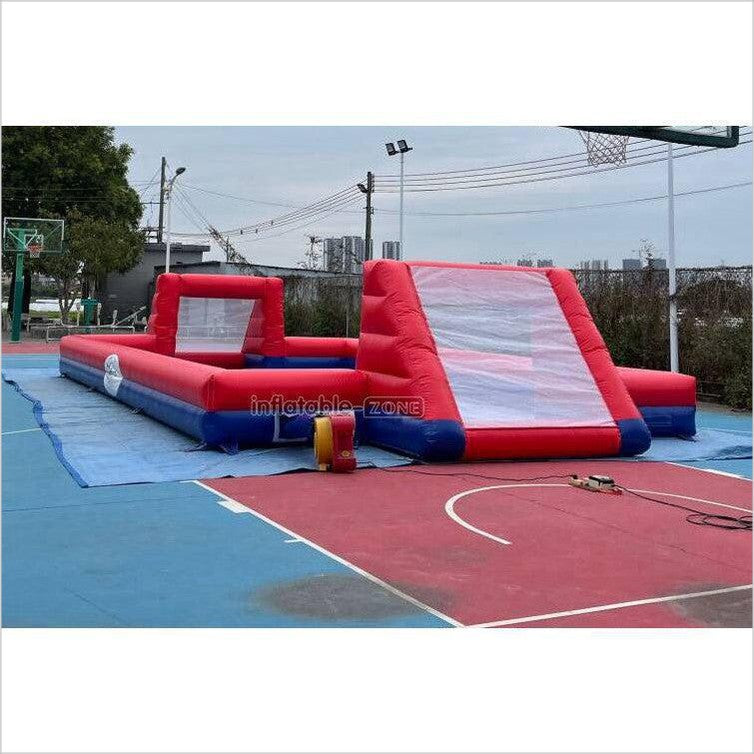 Huge Outdoor Inflatable Football Arena Pitch Interactive Giant Inflata ...