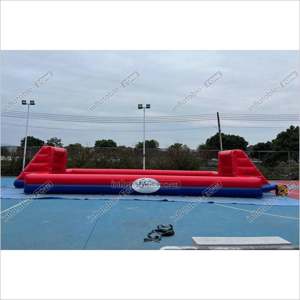 Huge Outdoor Inflatable Football Arena Pitch Interactive Giant Inflata ...