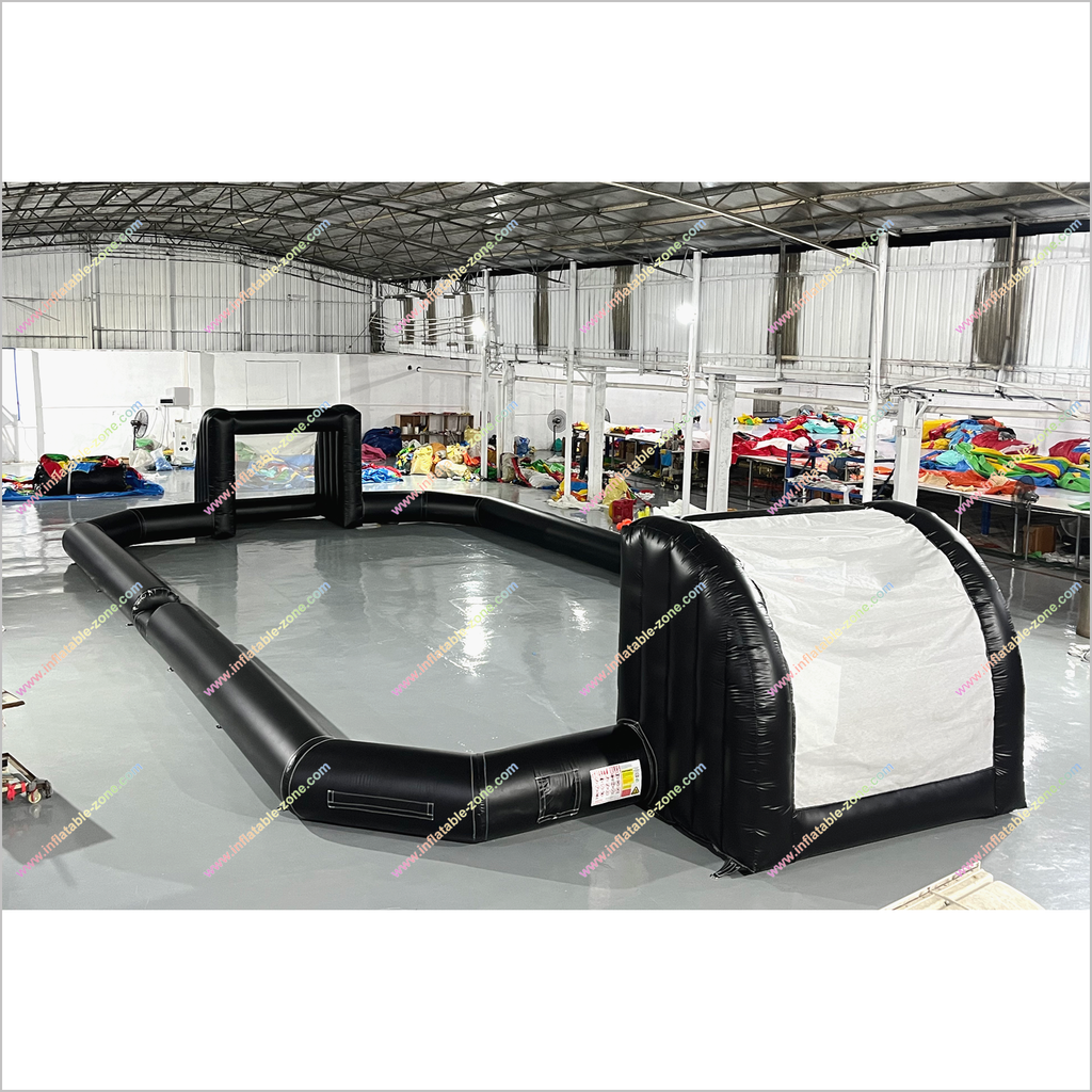Single Wall Inflatable Indoor Soccer Field Interactive Sport Games Foo