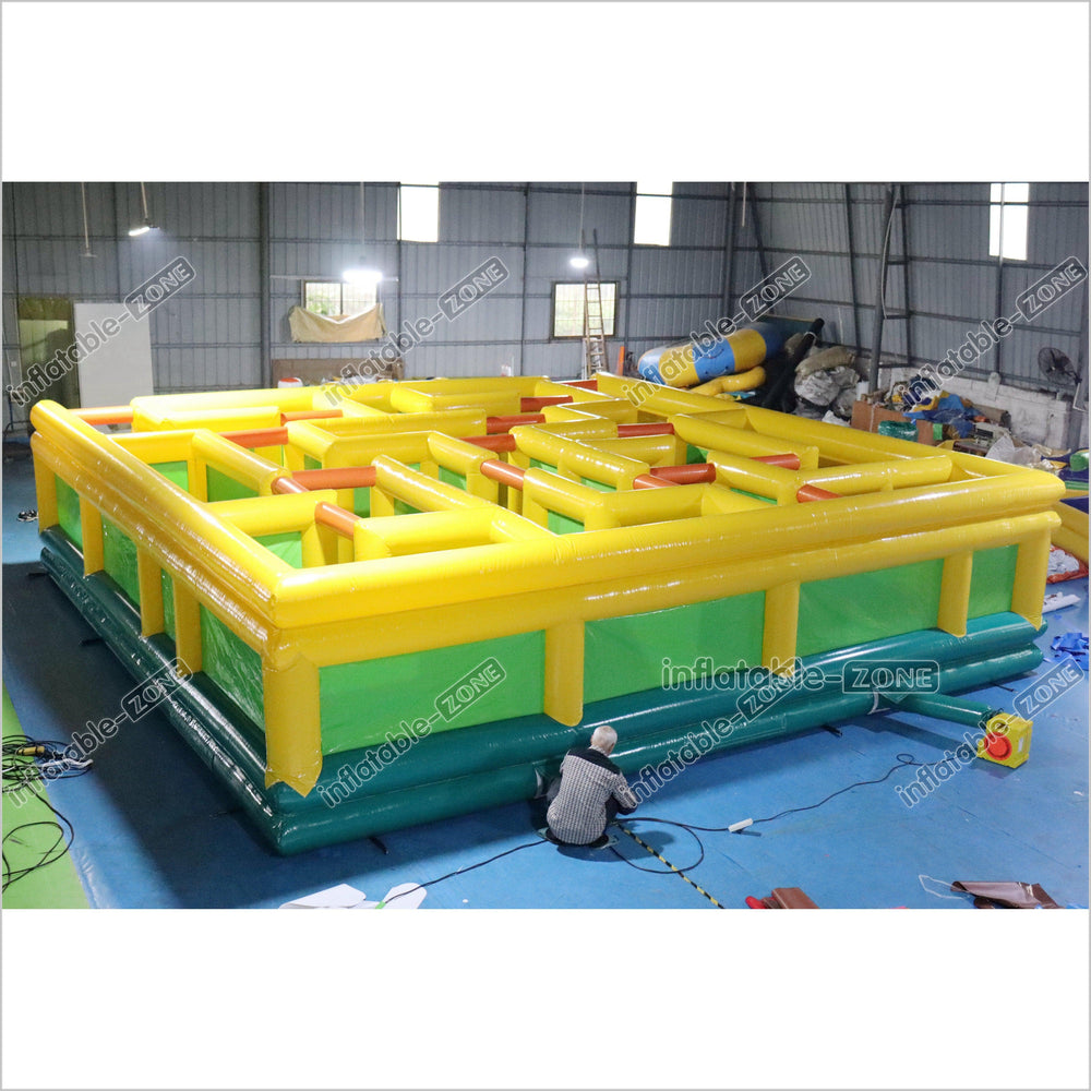 Commercial Giant Inflatable Labyrinth Maze Inflatable Maze Square Obst