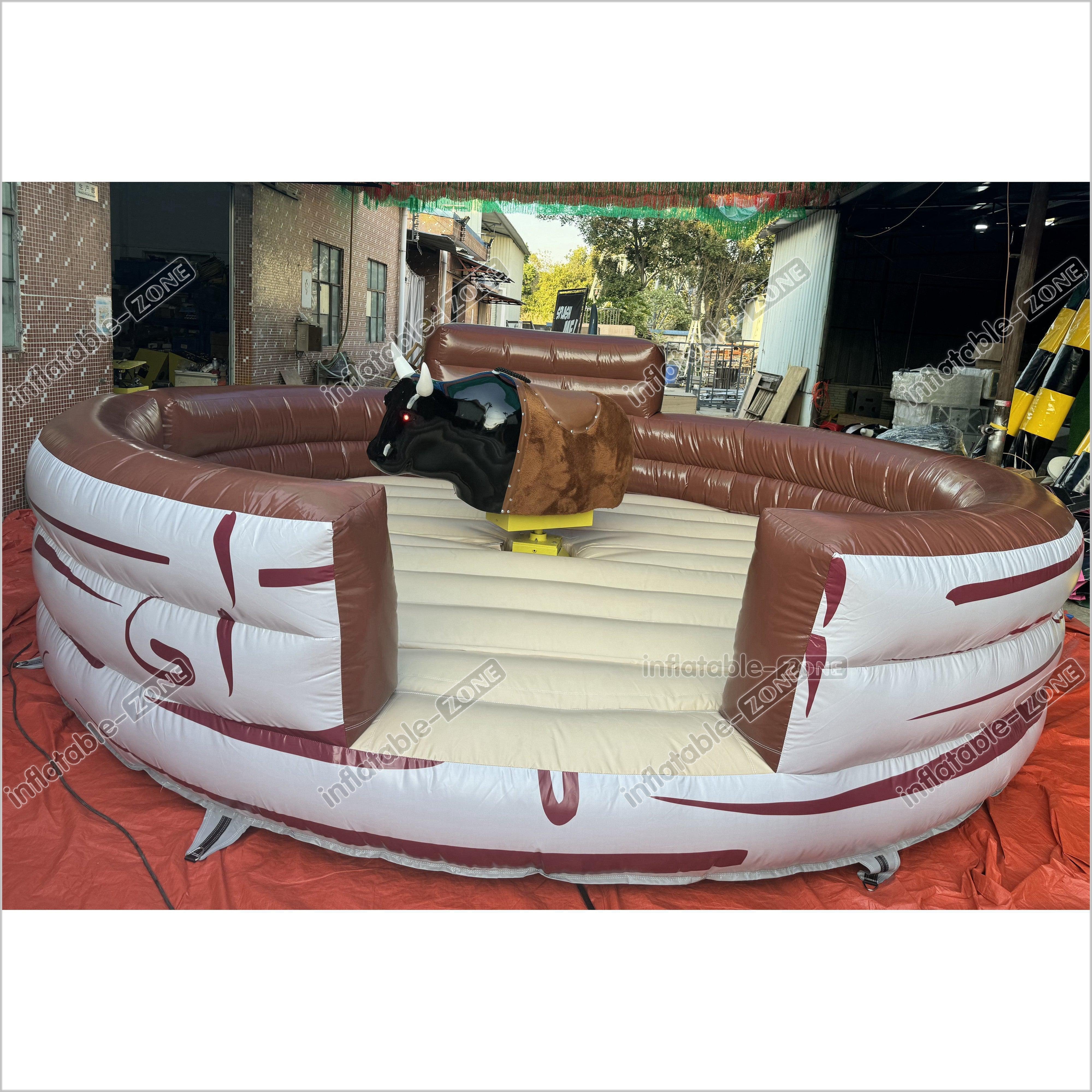 Commercial Inflatable Bull Mat Crazy Rodeo Bull Fight Inflatable Mecha ...